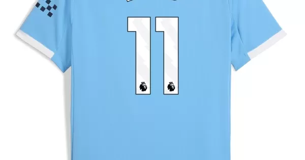 Camisolas Manchester City Jérémy Doku 11 Equipamento Principal 25/26